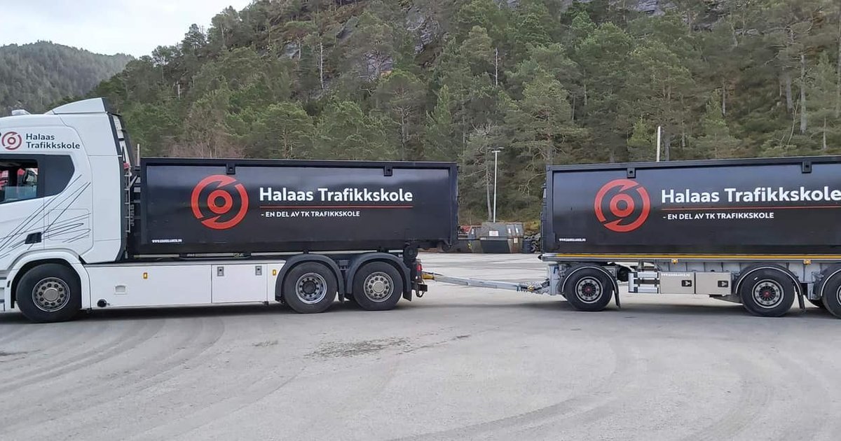 Førerkort klasse CE – lastebil med henger | Halaas Trafikkskole AS